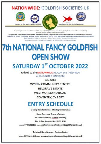 7th National Open Fancy Goldfish Show - The Association of Midland ...